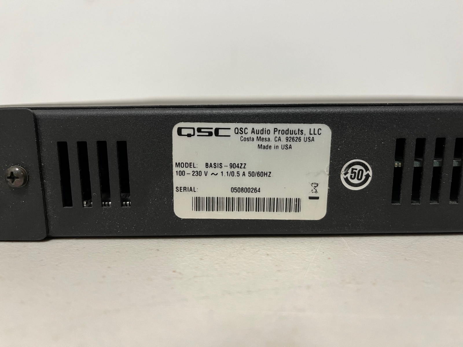 QSC Basis 904zz Amplifier Control Processing , DSP & CobraNet | eBay