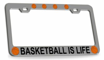 BASKETBALL IS LIFE Basketball License Plate Frame-CAN PERSONALIZE | eBay