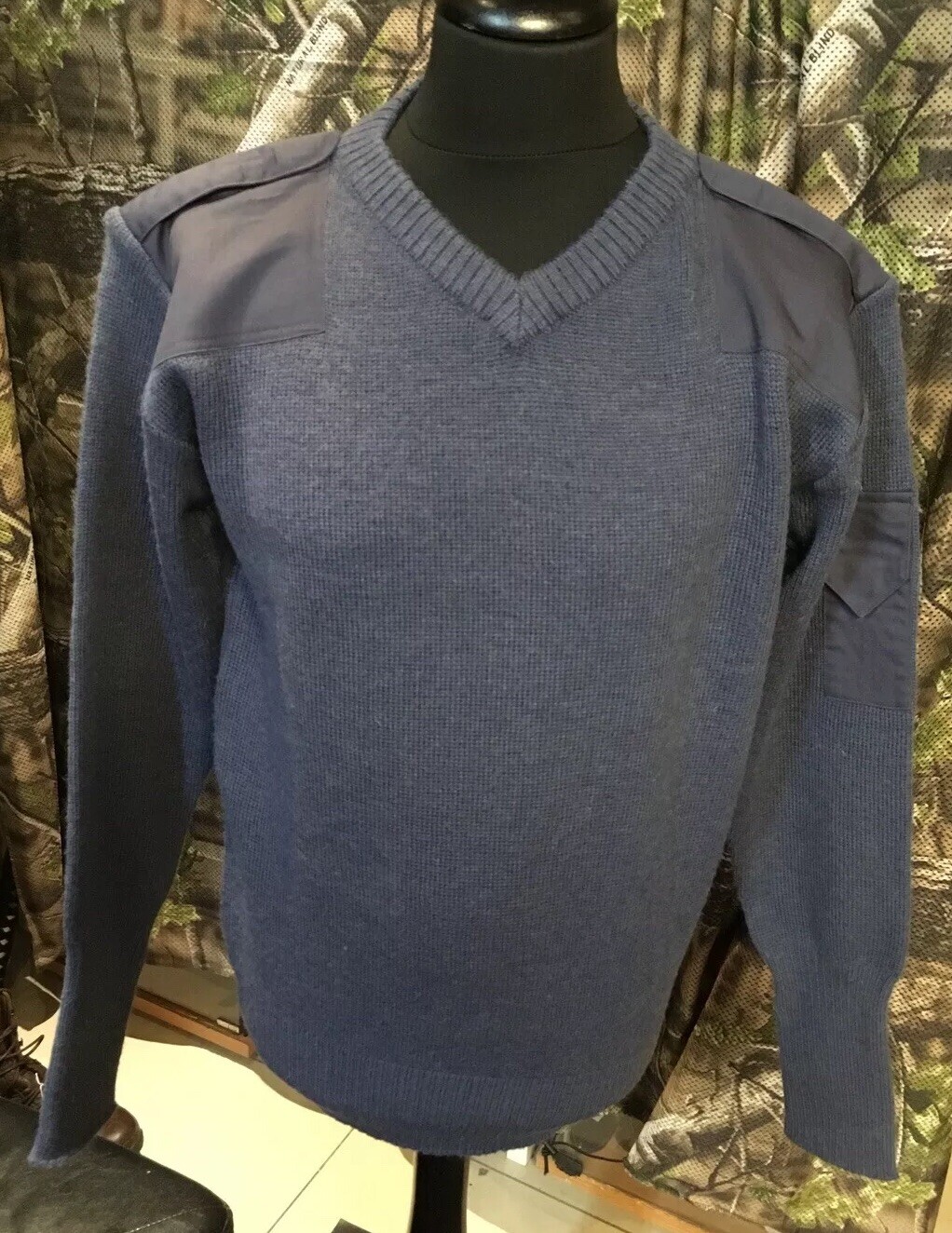 Genuine RAF issue Blue/Grey V neck Pullover Utility NATO Jumper Various ...