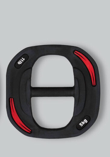 Two Pair 5kg Plate for Pump Weight Set compatible with Les Mils ...