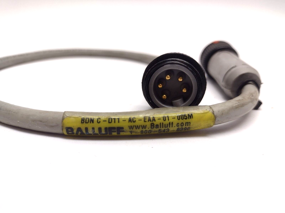 Balluff BDN C-D11-AC-EAA-01-005M Cable Cordset 300 VAC 4A | eBay