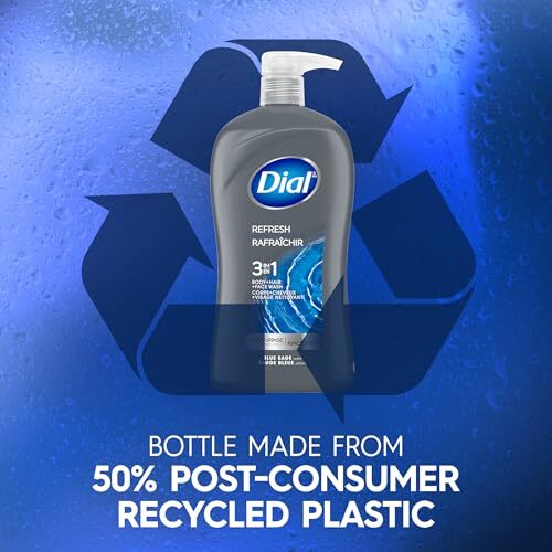 Dial Men 3in1 Body, Hair and Face Wash, Hydro Fresh, 32 fl oz ...