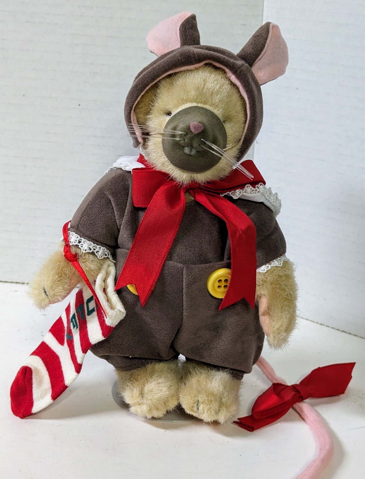 MUFFY Vanderbear MOUSE Bear with Christmas Stocking plush 8" | eBay