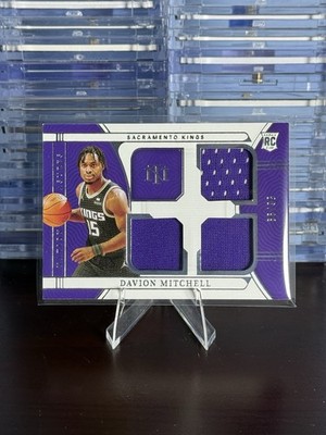 2021-22 Panini National Treasures - Rookie Triple Materials Davion ...