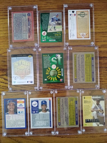 Baseball Rookie Cards Lot Chipper Jones Derek Jeter Barry Bonds and ...