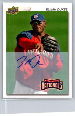 2008 Upper Deck Timeline #111 Elijah Dukes 1992 UD Minor League ...