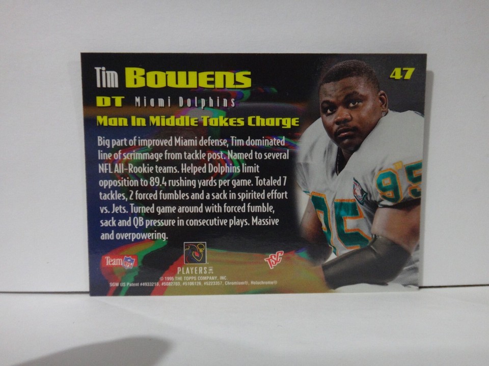 1995 Stadium Club Members Only 50 Football Card #47 Tim Bowens | eBay