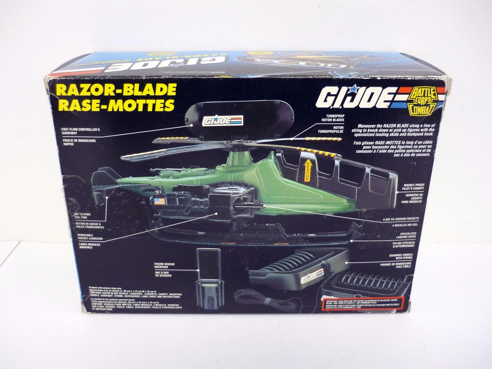 GI Joe Razor Blade Vintage Figure Vehicle Helicopter MIB w/Sealed ...