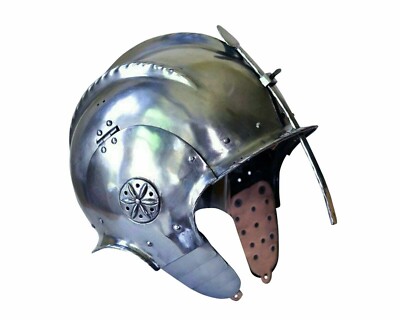 Medieval Knight helmet Landsknecht Sturmhaube Helmet SCA Larp ...