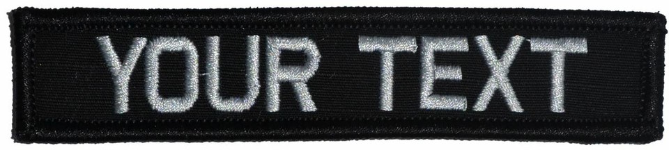 1x5 Custom Military / Police Name Tape / Text Patch | eBay