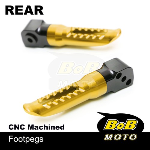 For Yamaha YZF R1 07 08 09 10 11 12 13 14 GOLD BoB CNC Rear Foot pegs ...
