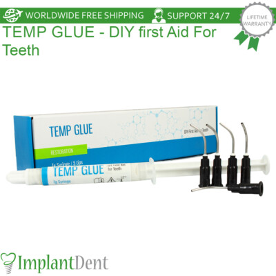 Temp Glue Dental Home Use Temporary Crowns Bridges Cement Emergency ...