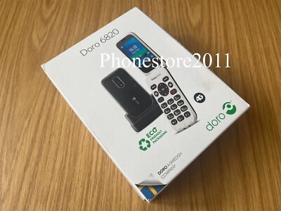 Doro 6820 Big Button Flip Phone 4G 2.8'' Unlocked - Red & White With ...