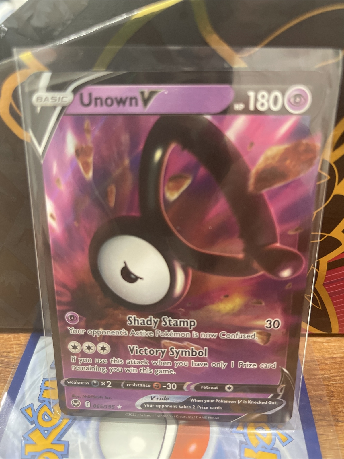Pokémon TCG Unown V Silver Tempest 065/195 Holo Ultra Rare | eBay