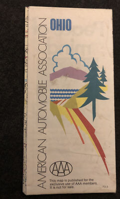 AAA Ohio Road Map 1973 | eBay