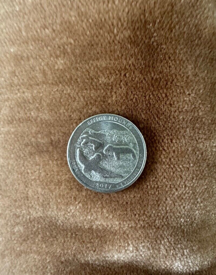 2017 IOWA America the Beautiful Quarter EFFIGY MOUNDS RARE coin for ...