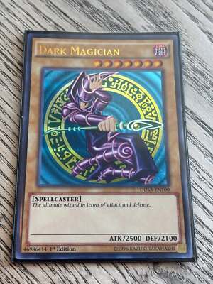 YUGIOH! Dark Magician DUSA-EN100 Ultra Rare 1st Edition NM (SDY ART) | eBay