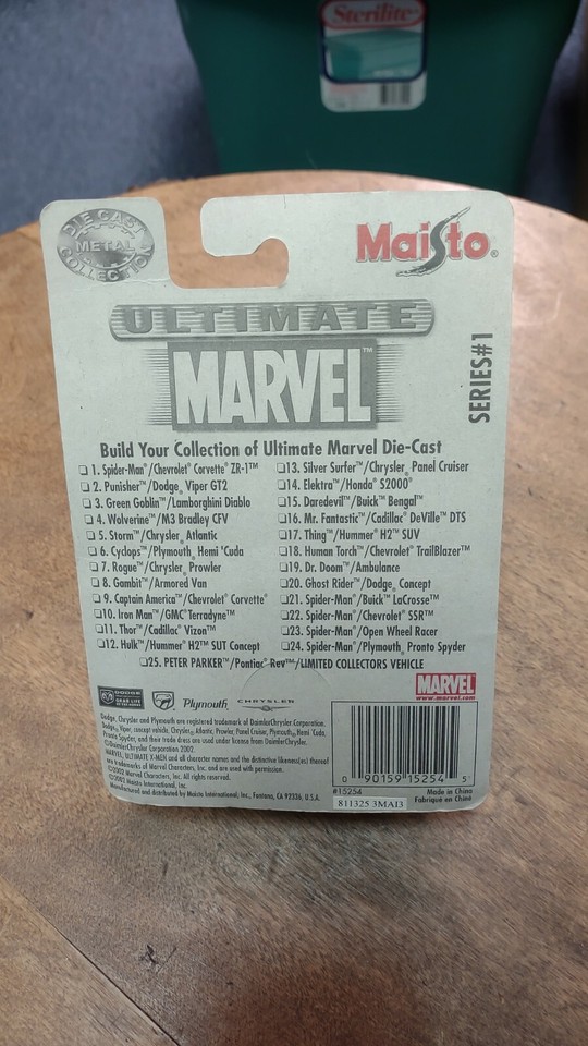 Maisto Ultimate Marvel Collection Series 1 #5 STORM Chrysler Atlantic ...
