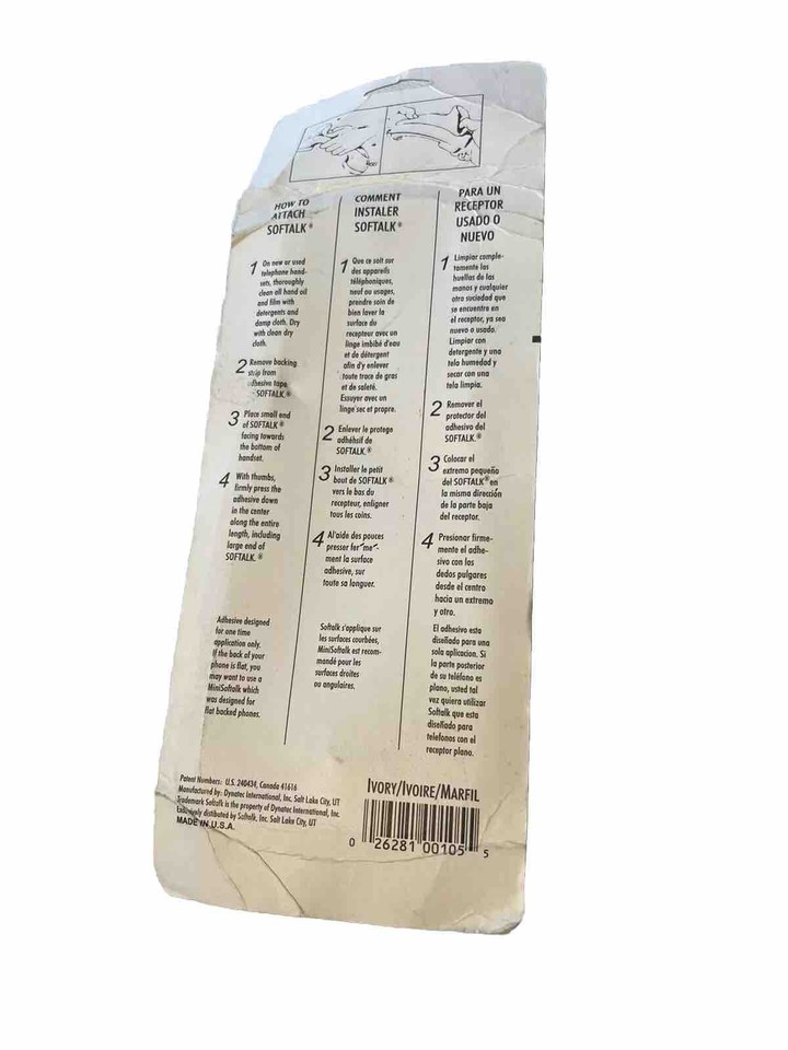 PhoneWorks Softalk II Shoulder Phone Rest Non Slip Cushion Ivory New in ...