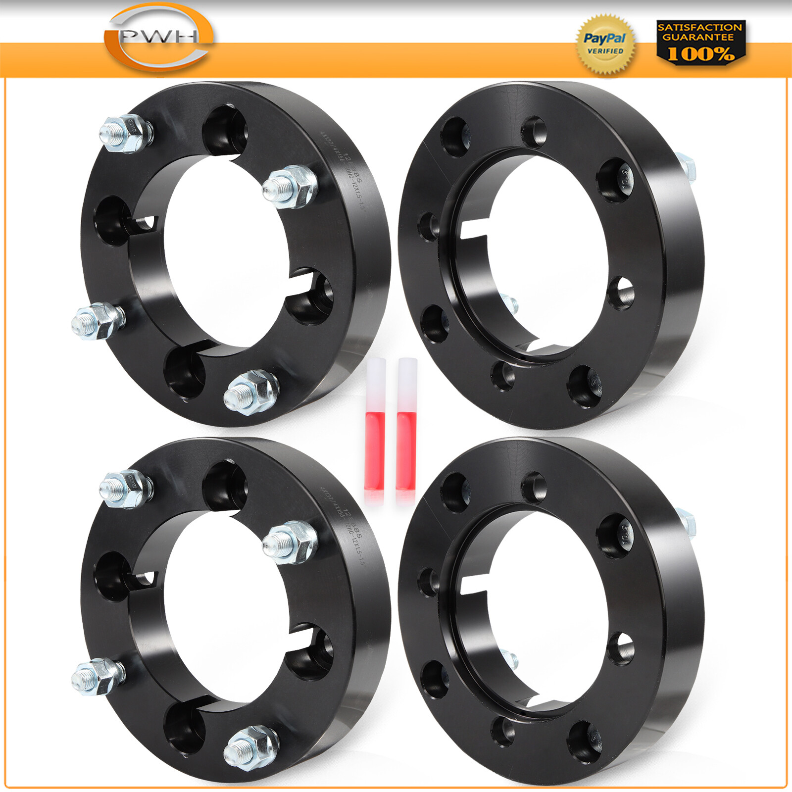 4 1.5" 4x137 to 4x156 12x1.5 Studs Wheel Adapters For Can-Am Bombardier ...