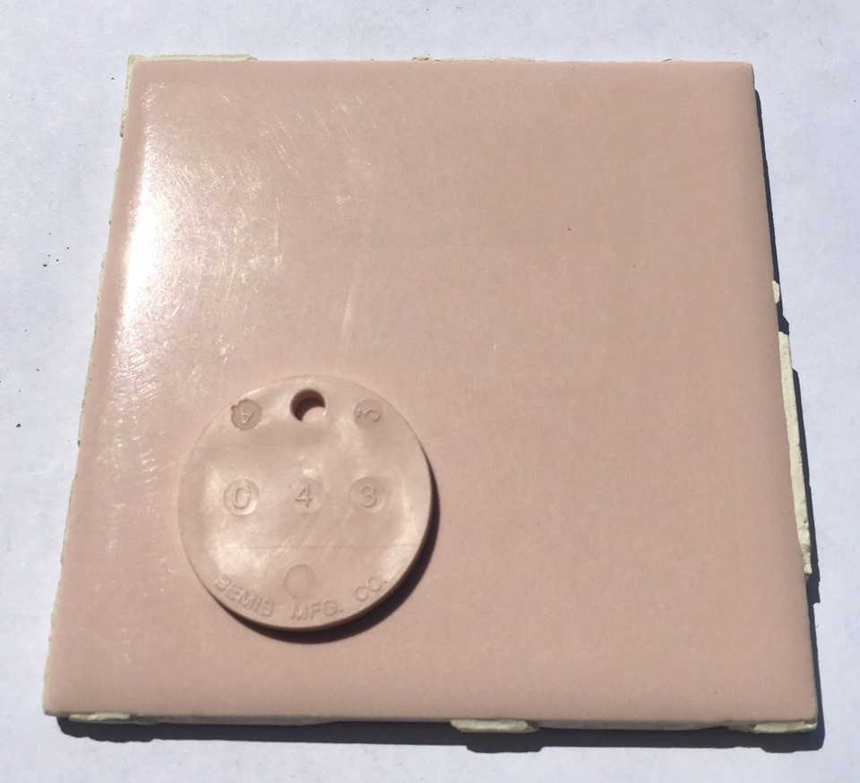 Peach/Coral 4x4 Vintage Ceramic Tile 'Robertson' -1Sq Ft- Salvaged | eBay