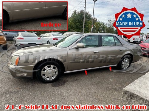 fit:2000-2005 Cadillac DeVille Body Side Molding Trim Rocker Panel ...