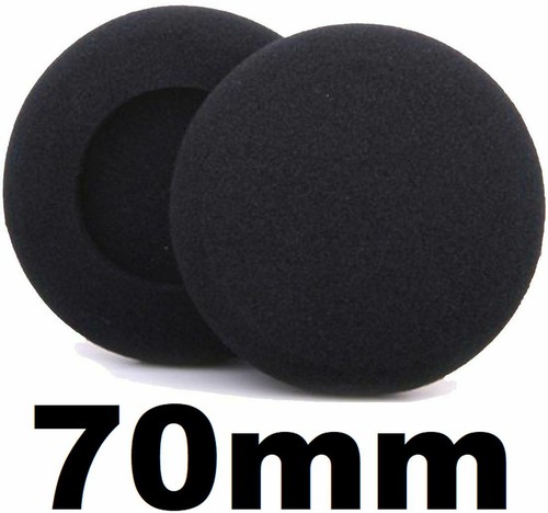 Replacement Pair Foam Sponge Ear Pad Round Covers Headset 7cm 70mm ...