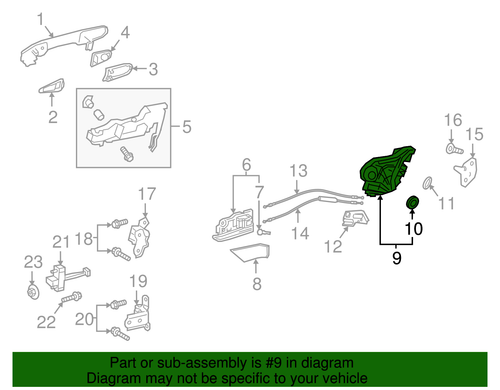 Toyota 6906002340 Genuine OEM Lock Actuator for sale online | eBay