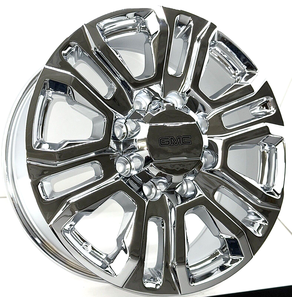20” Chrome 5957 OE 96455 Replica Wheels fits GMC Sierra 2500 3500 ...