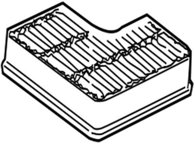 MZ690193 Mitsubishi Element, air cleaner MZ690193, New Genuine OEM Part ...