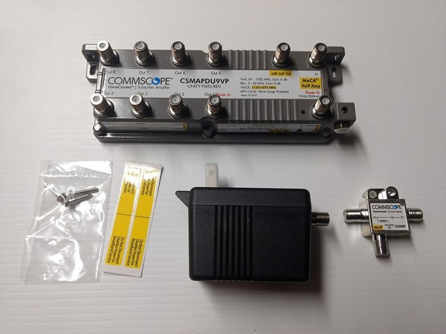 CommScope CSMAPDU9VPI 9-Port HomeConnect Passive VoIP Amplifier for ...