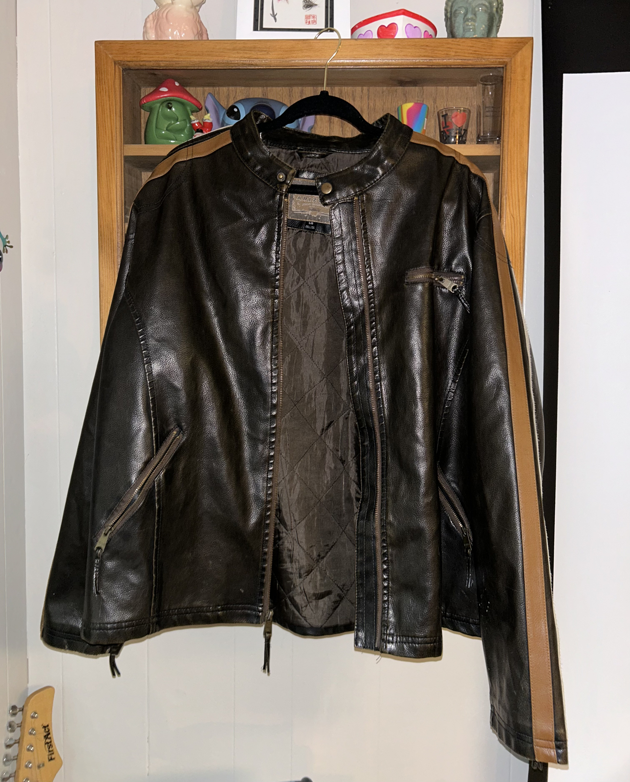 the original Arizona jean company Brown large leather jacket vintage ...