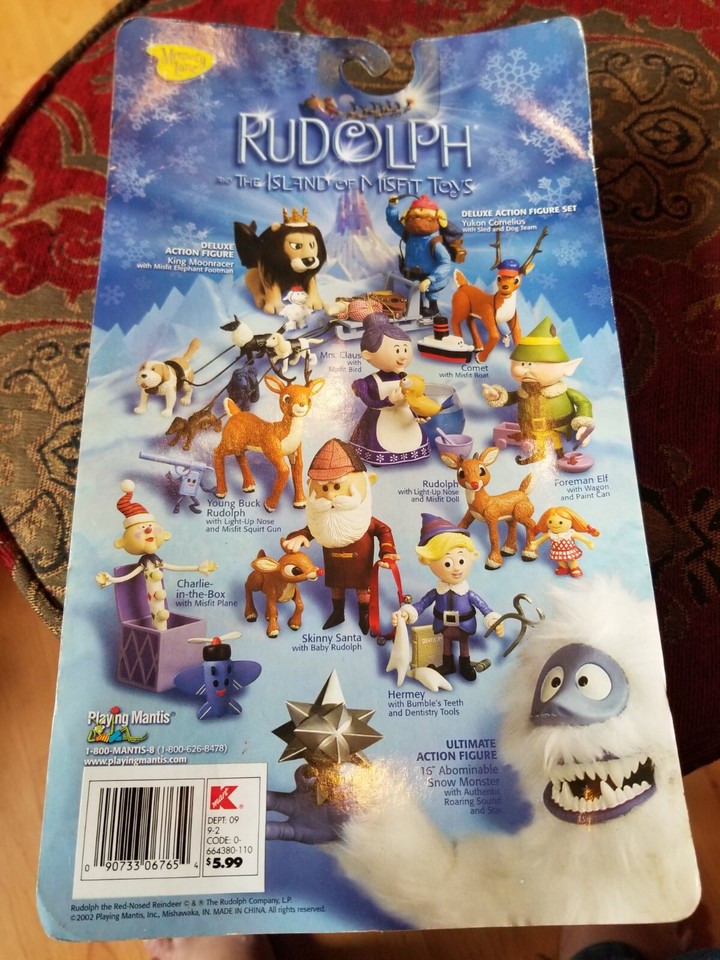 Rudolph The Red Nosed Reindeer Figures Young Buck, Hermey, Mrs Claus ...