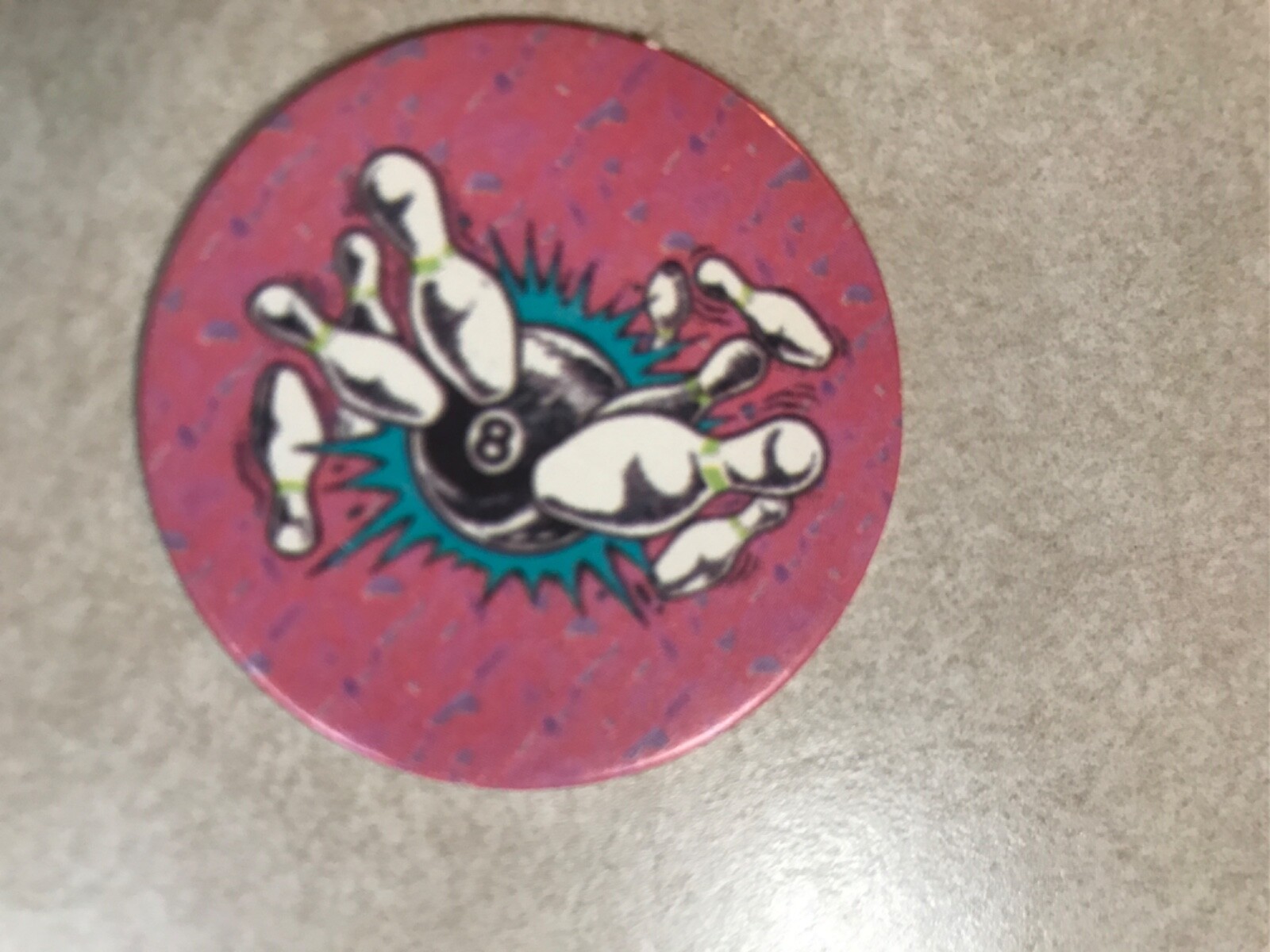 Rare Vintage 1994 Lot of SIX “8-BALL” POGS 6 Milk Cap POG Eight Ball ...