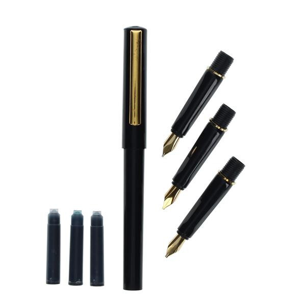 Calligraphy Fountain Pens Set 8 Piece Pen Gold Plated Nibs Ideal for ...