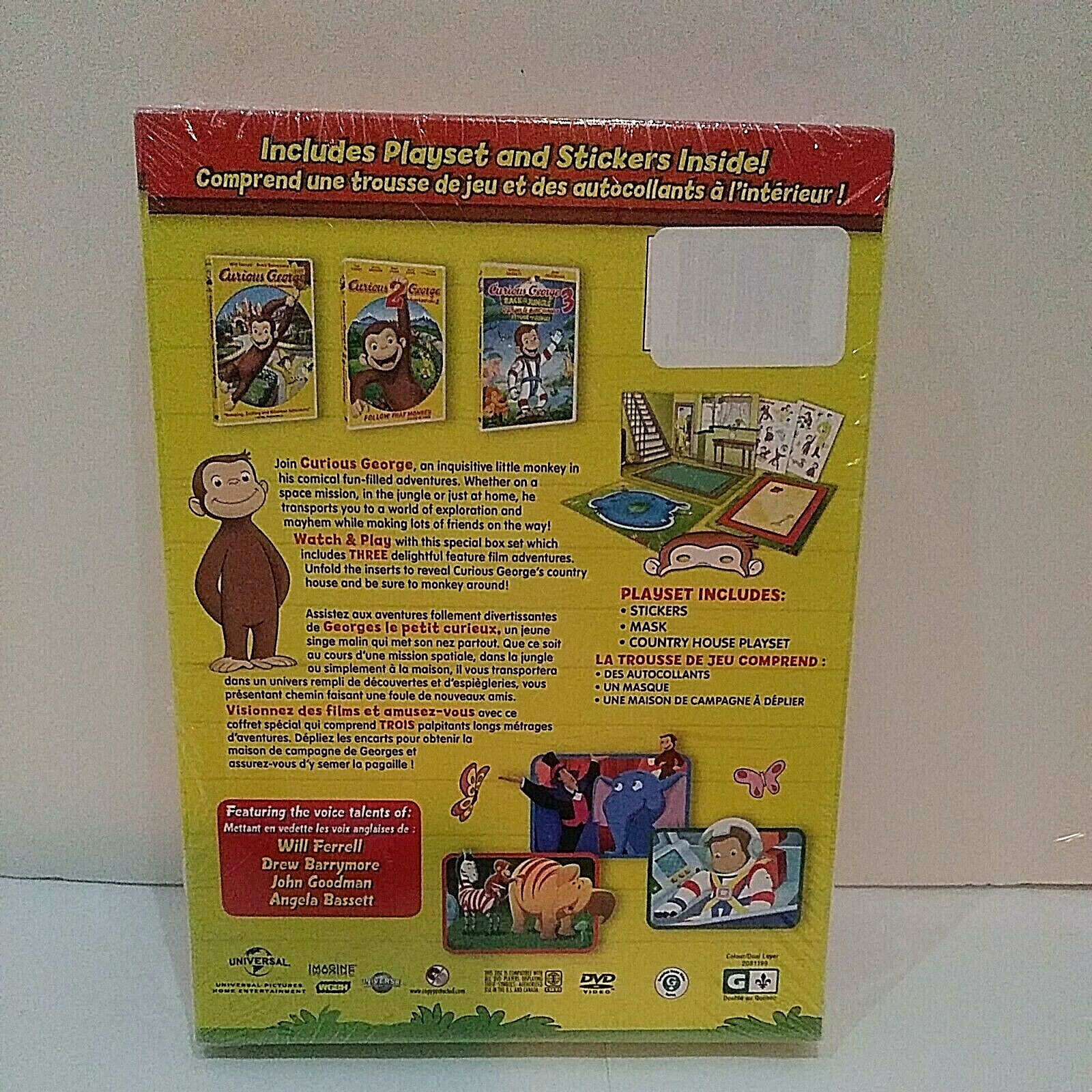 CURIOUS GEORGE: 3 MOVIES & PLAYSET (BOXSET) (DVD) b20 191329028827 | eBay