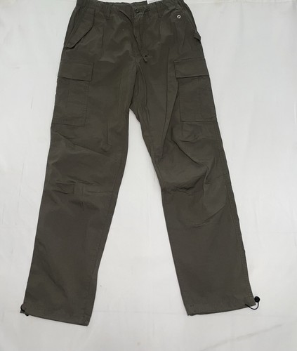 NWT H&M Green Regular Fit Cargo Joggers With Adjustable Ankle String ...
