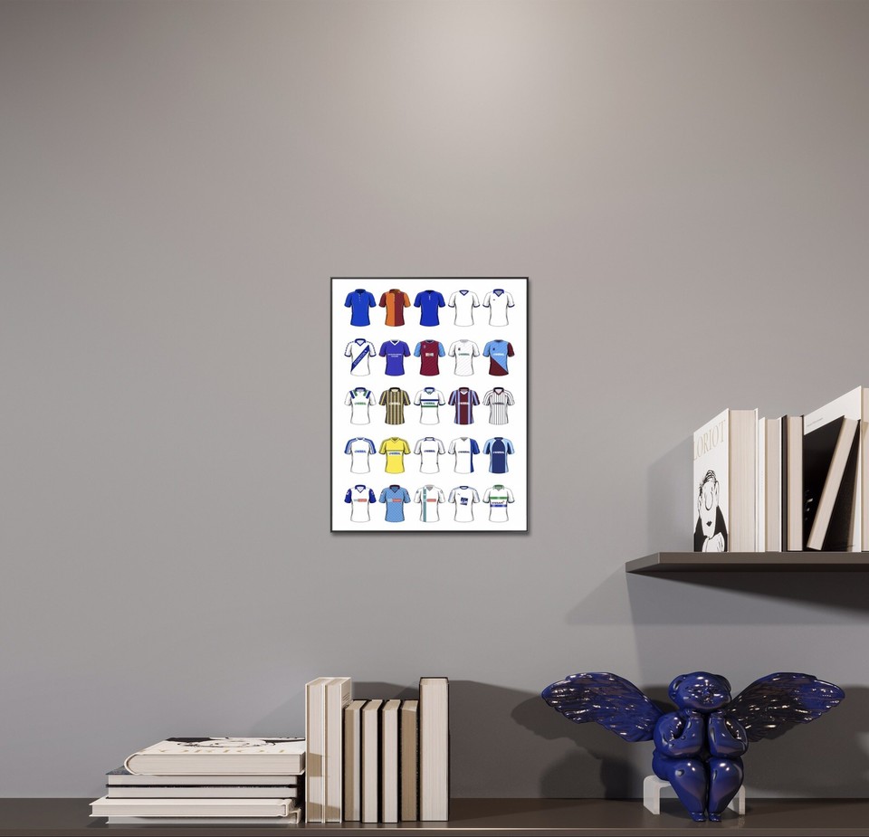 Tranmere Football Poster, Tranmere Rovers Shirt, Classic Soccer Kit ...