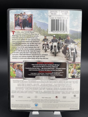 Wild Hogs DVD, 2007 Tim Allen John Travolta Martin Lawrence William ...
