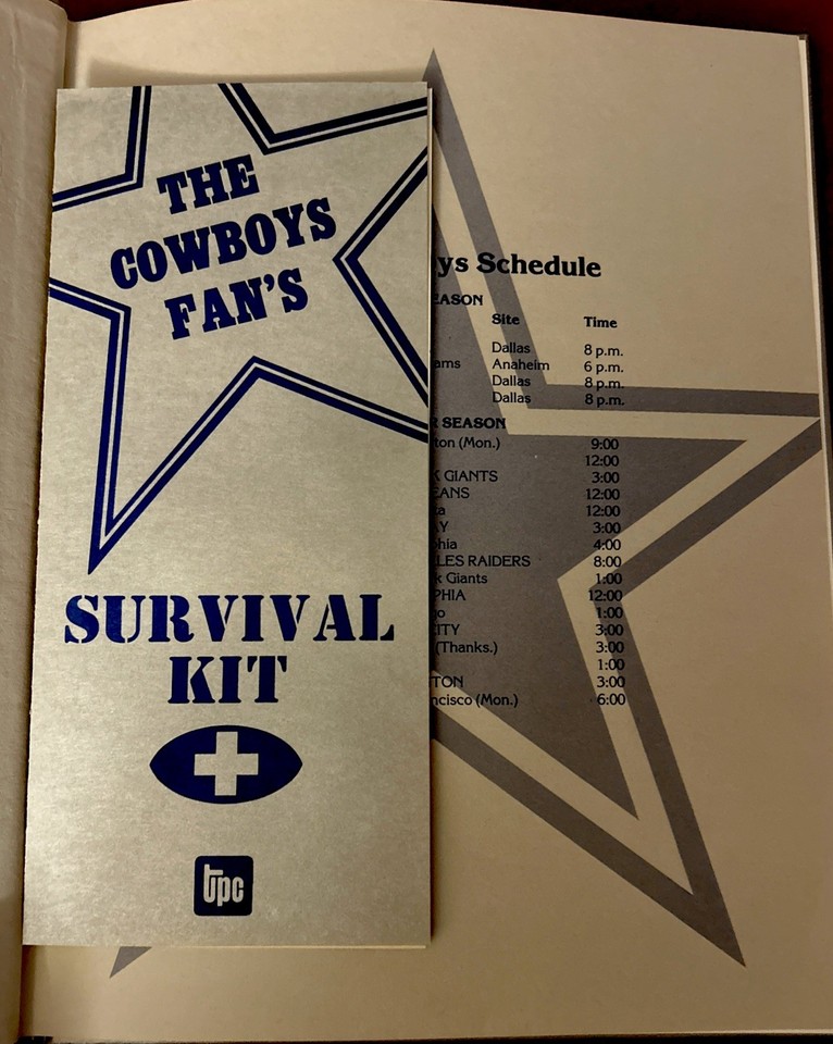 The Official Dallas Cowboys Blue Book IV 1983 Excellent Condition ...