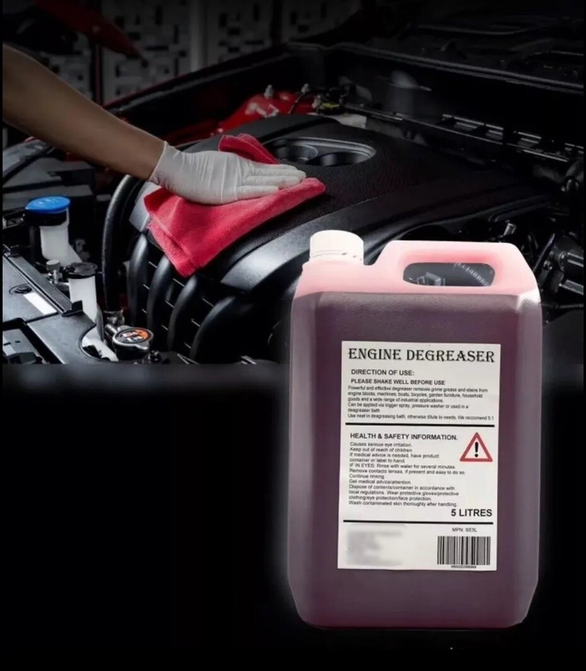 Engine Degreaser Heavy Duty Cleaner 5L Car Engines Removes Oil Grease ...