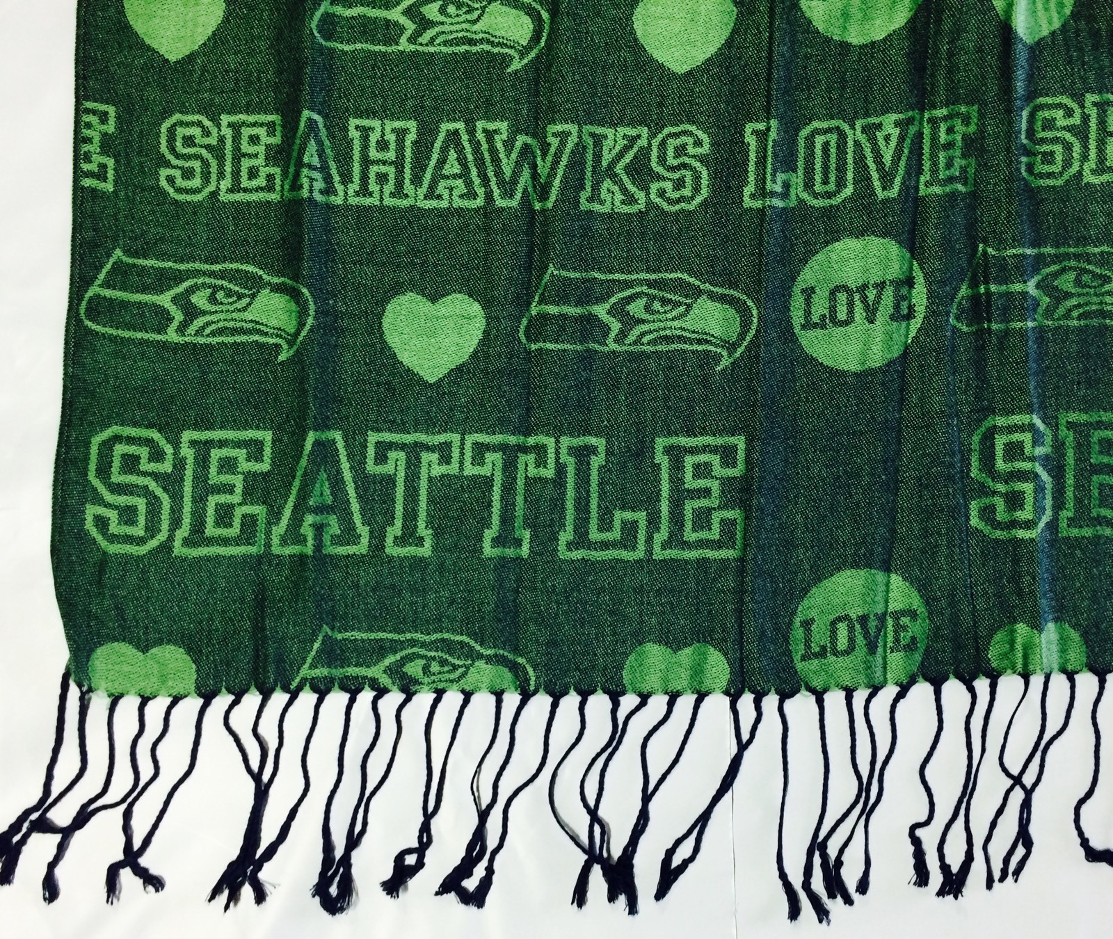 Seattle Seahawks Love Pashmina Scarf Elegant New FREE USA SHIPPING | eBay