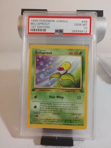 PSA 10 First Edition Bellsprout 1999 pokemon Jungle #49 | eBay