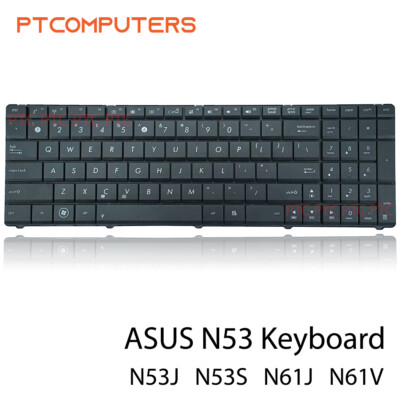 Keyboard for ASUS N61 N53S N53D N53T Laptop Black US Layout | eBay ...