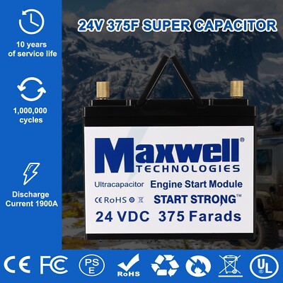 Maxwell 24V 375F Super Audio amplifier Capacitor Battery 8pcs 3.0V ...