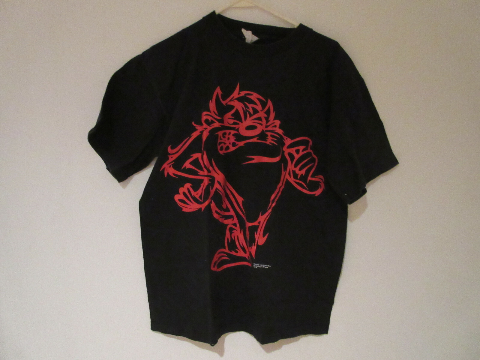 1995 Looney Tunes Taz T-Shirt, Taz is Bright Red Outline, Taz is Cool ...