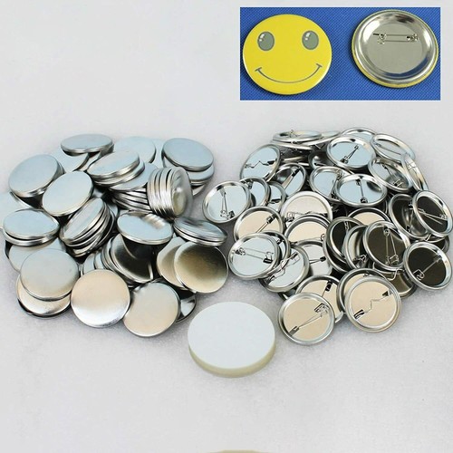 1000Pcs Metal Button Badge Set Pin Back Part Round Badge Making ...