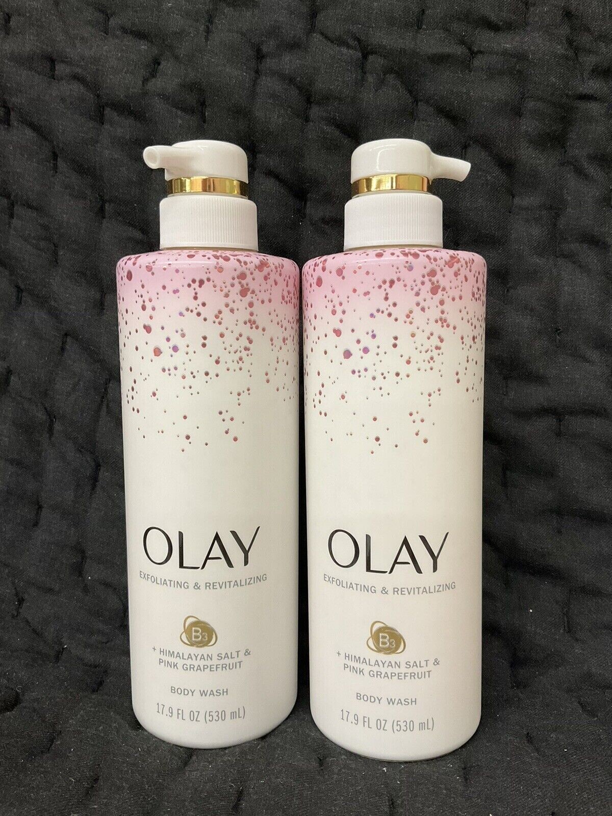 2-Olay Exfoliating &Revitalizing Body Wash Himalayan Salt Pink ...