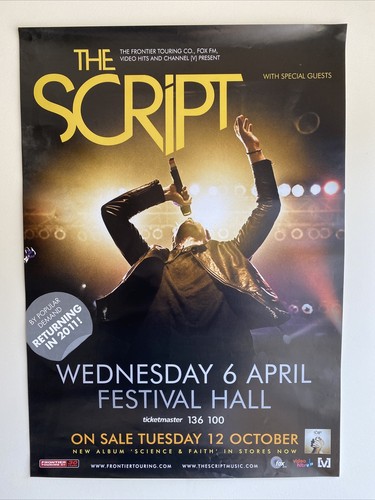 The Script Concert Poster Size: 595mm X 420mm | eBay Australia