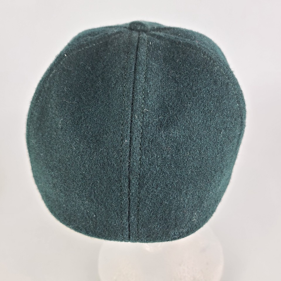 Vtg P Brand Forest Green Wool Trapper Hunters Cap Hat Ear Flap Size: M ...